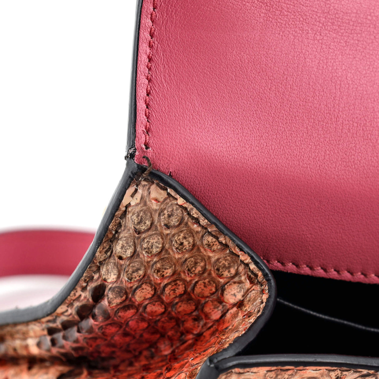 Prada Cahier Crossbody Bag Python Small Multicolor 2468776