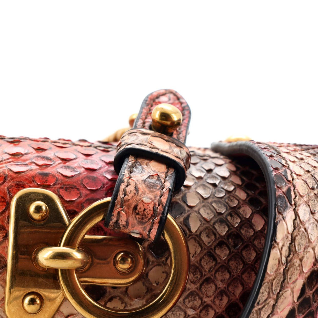 Prada Cahier Crossbody Bag Python Small Multicolor 2468776