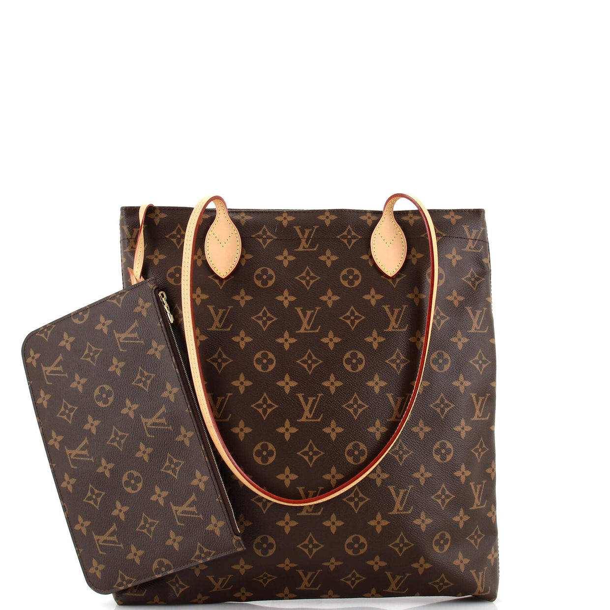Louis Vuitton Carry It Tote Monogram Canvas Brown 247899149