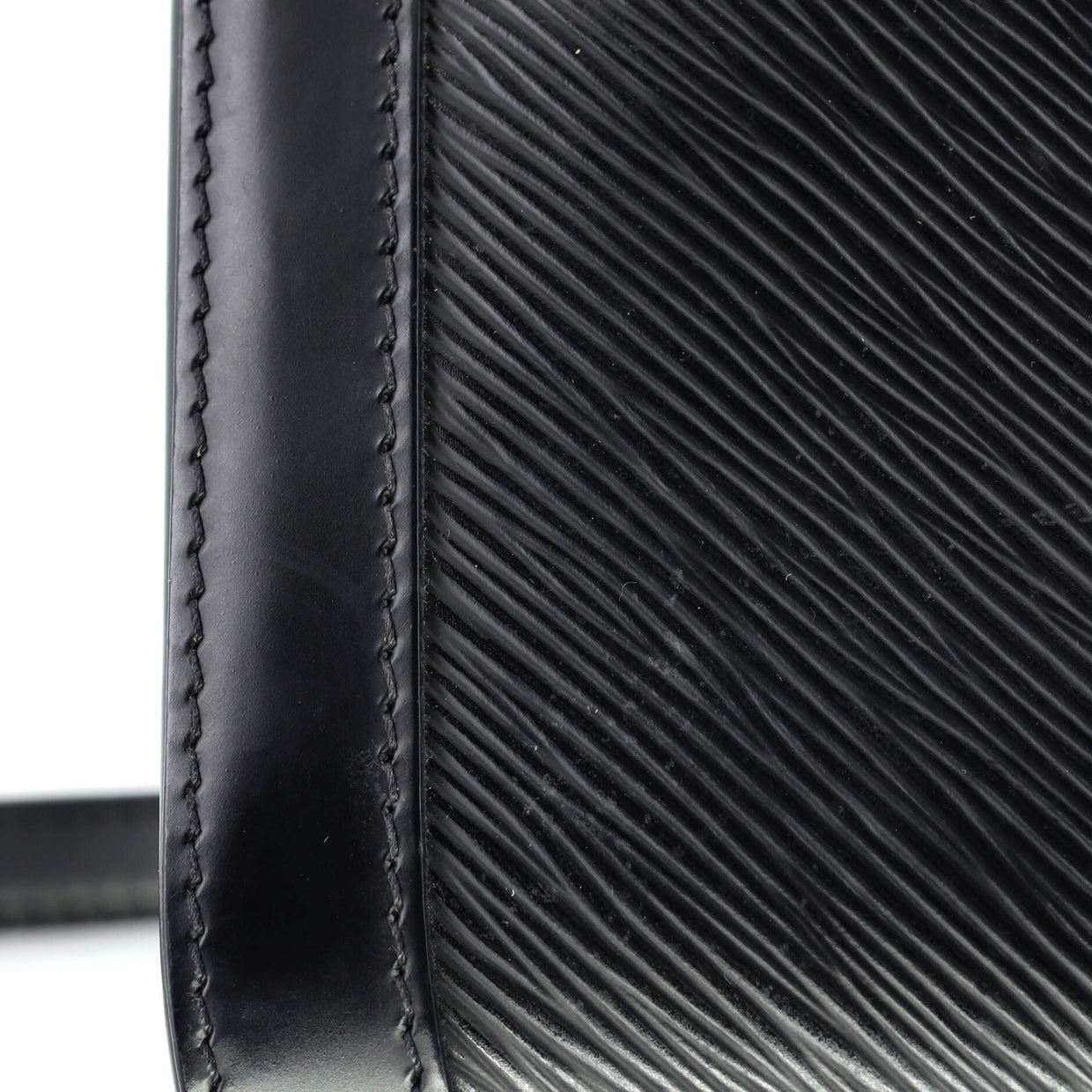 Louis Vuitton Alma Chain Handbag Epi Leather Mini Black 24789945