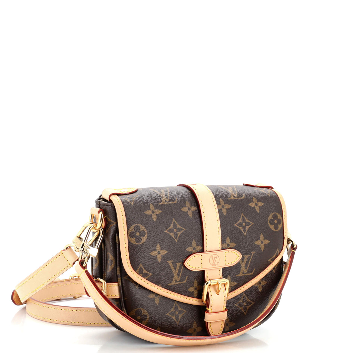Louis Vuitton Saumur Handbag Monogram Canvas BB Brown 2479401