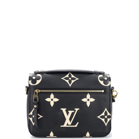 Louis Vuitton Pochette Metis Bicolor Monogram Empreinte Giant Black 2482841