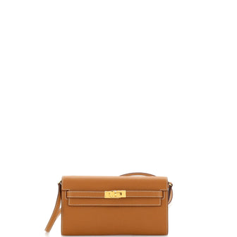 Hermes Kelly To Go Wallet Epsom Brown 2483581