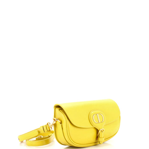 Christian Dior Bobby Flap Bag Leather East West Yellow 2515781