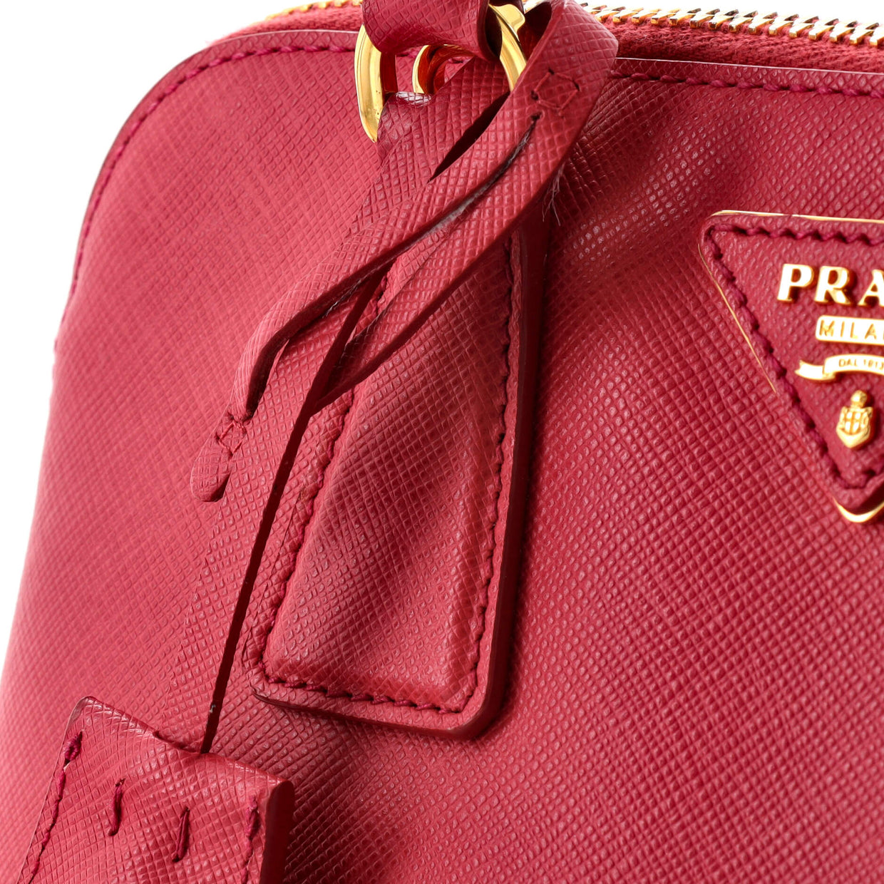 Prada Promenade Bag Saffiano Leather Small Pink 251786101