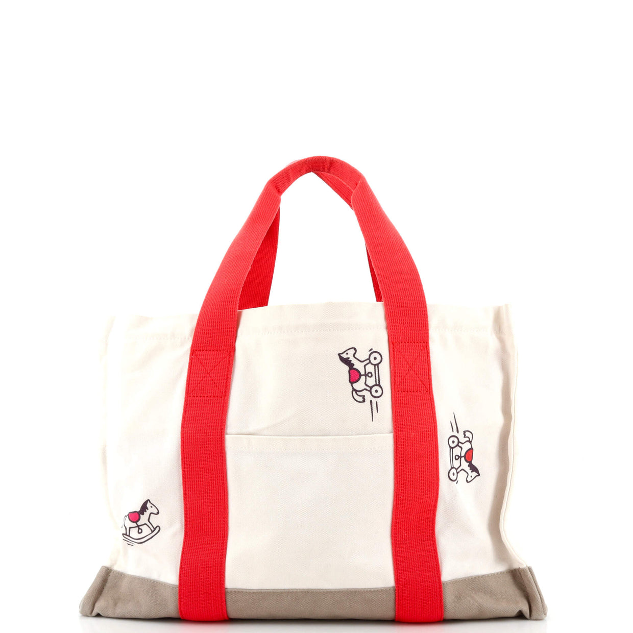 Hermes Adada Diaper Bag Printed Toile Large Print 251786169