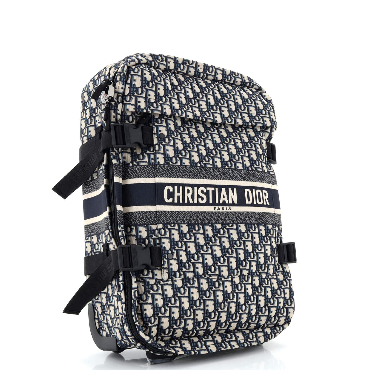 Christian Dior TravelDior Trolley Case Oblique Canvas Mini Blue 2518271