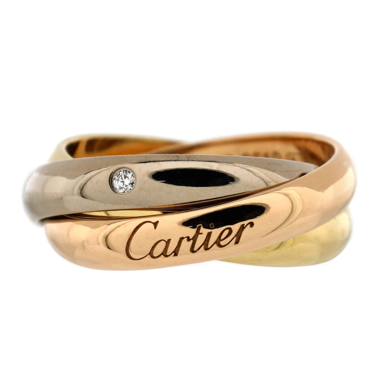 Cartier 5 Diamond Trinity Ring 18K Tricolor Gold Tricolor gold 2537311