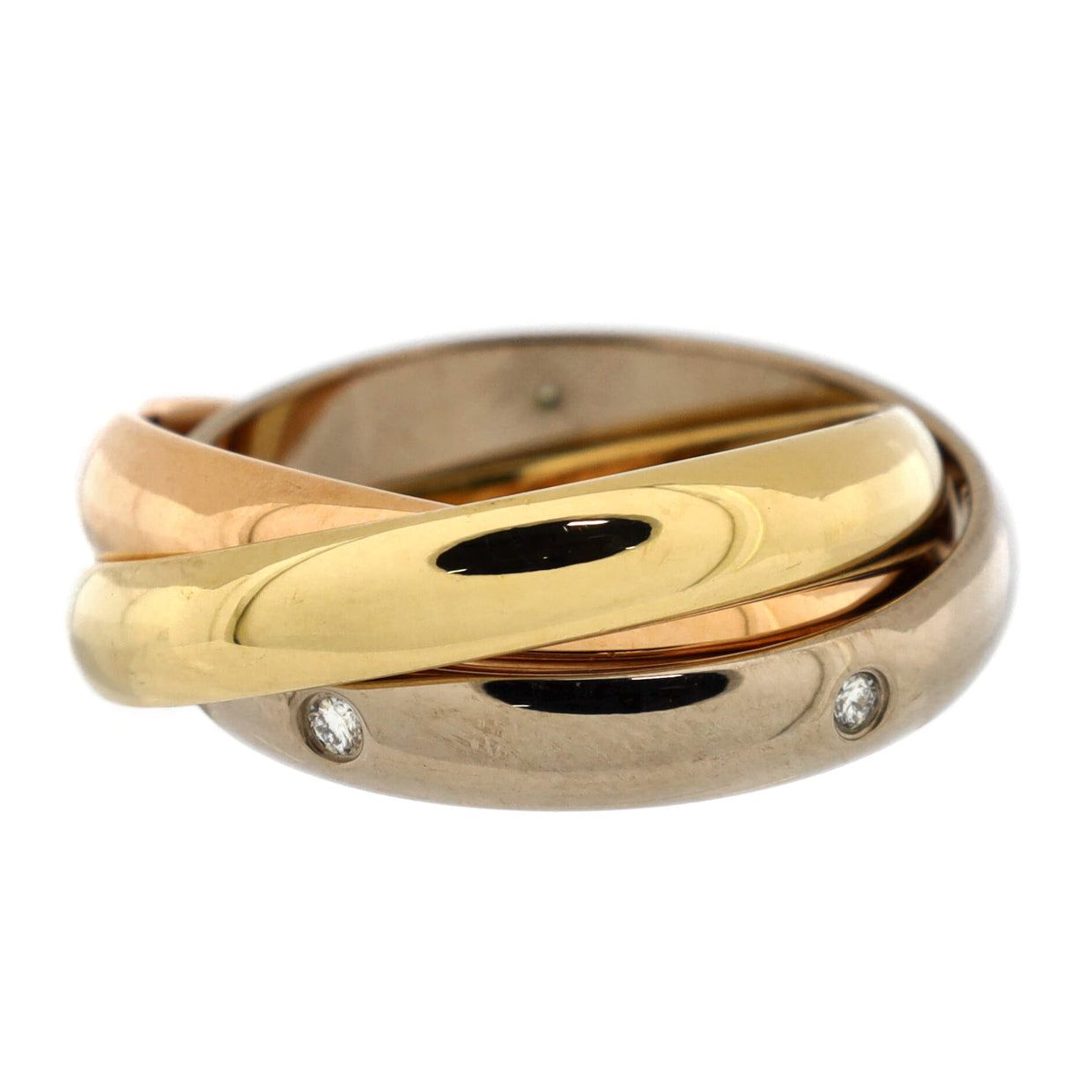 Cartier 5 Diamond Trinity Ring 18K Tricolor Gold Tricolor gold 2537311