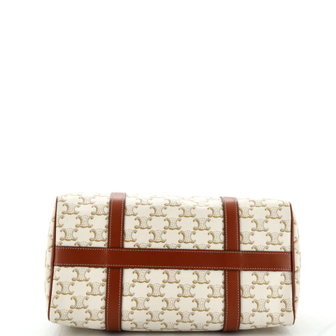 Celine Convertible Duffle Bag Triomphe Coated Canvas Large Neutral ...