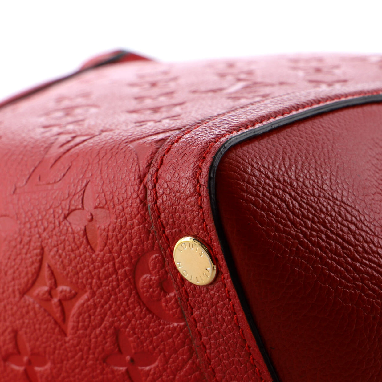 Louis Vuitton Marais Handbag Monogram Empreinte Leather MM Red 2549031