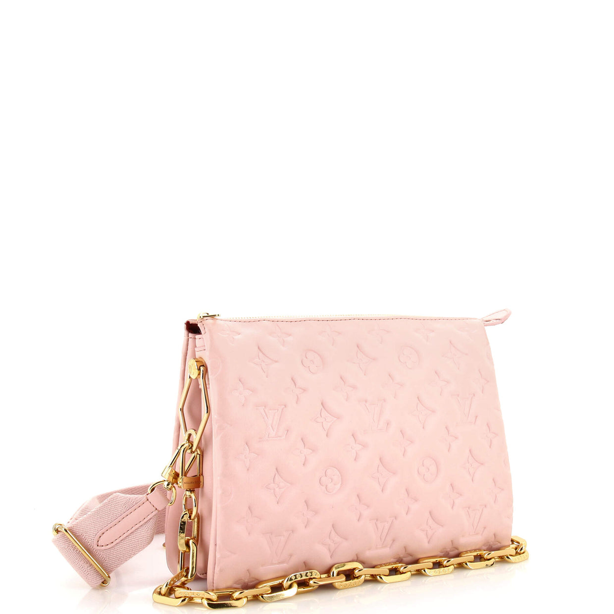 Louis Vuitton Coussin Bag Monogram Embossed Lambskin PM Pink 2553922