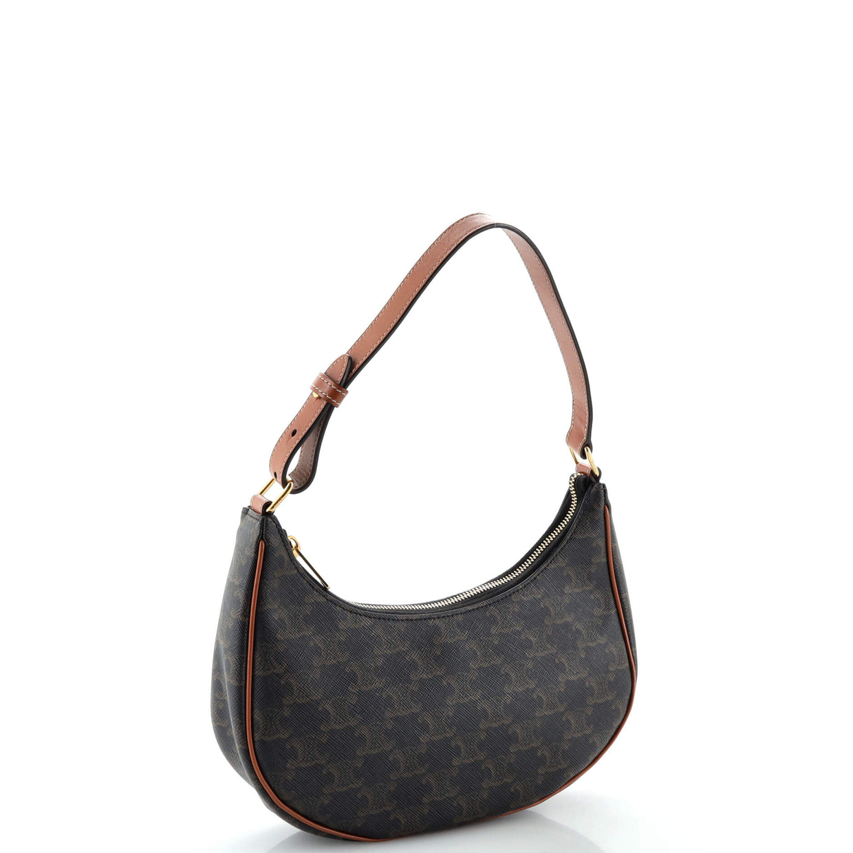 Celine Ava Bag Triomphe Coated Canvas Brown 25859225
