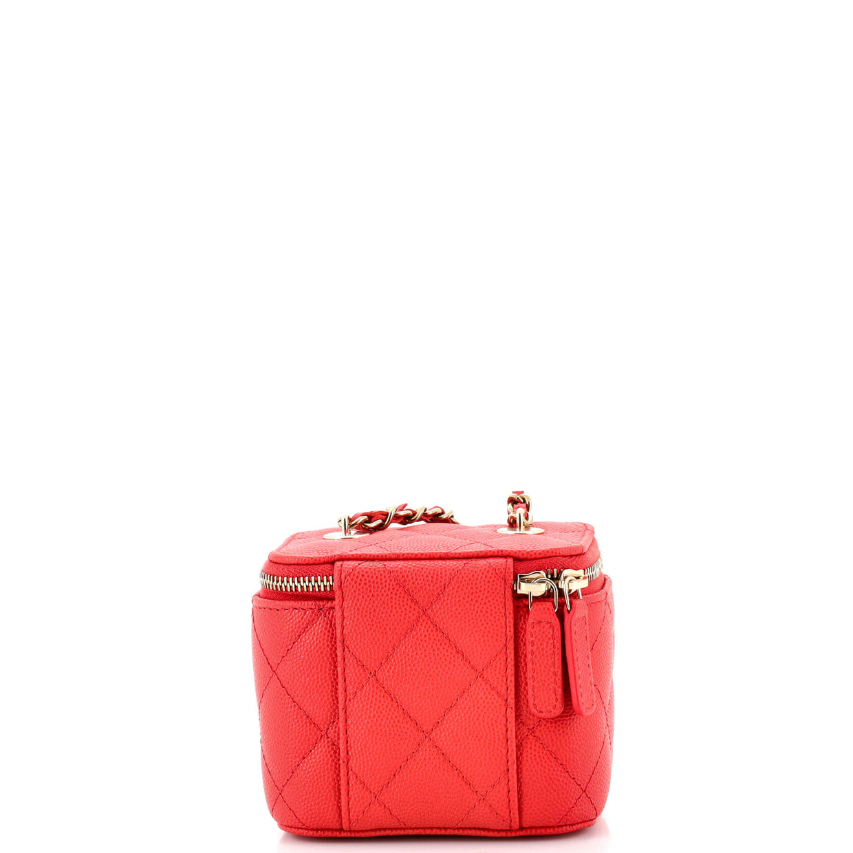 Chanel Classic Vanity Case with Chain Quilted Caviar Mini Pink 2592121
