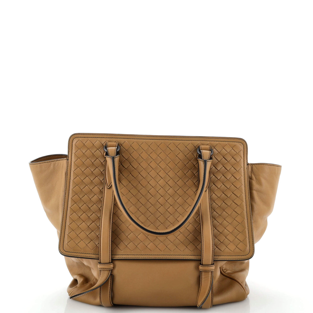 Bottega Veneta Monaco Handbag Nappa Leather With Intrecciato Detail ...
