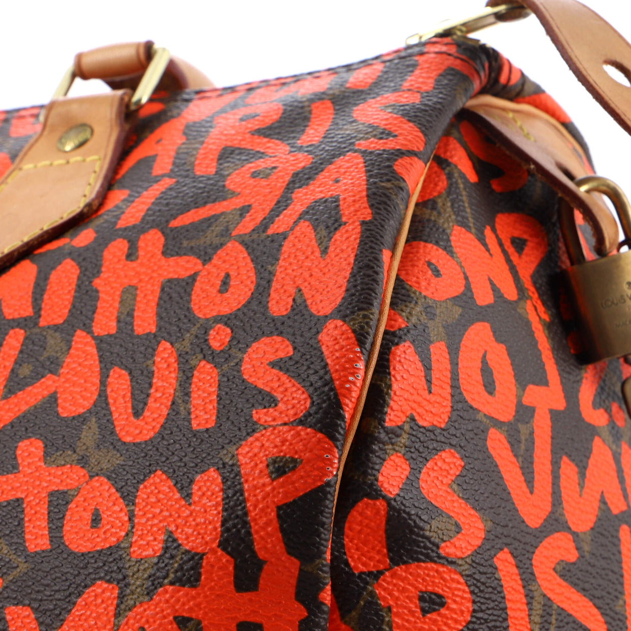 Louis Vuitton Speedy Handbag Limited Edition Monogram Graffiti 30 Brown ...
