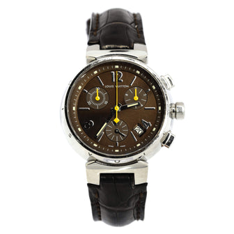 Louis Vuitton Tambour Chronograph Quartz Watch Stainless Steel and ...
