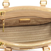Buy Prada Double Zip Lux Tote Saffiano Leather Mini Neutral 2837003