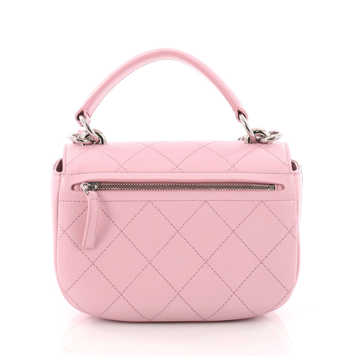 Buy Chanel Ring My Bag Top Handle Quilted Calfskin Small 3335002