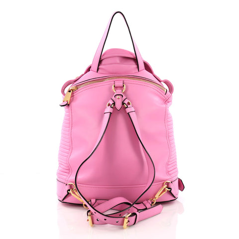 Moschino Moto Jacket Backpack Leather Pink 3746951