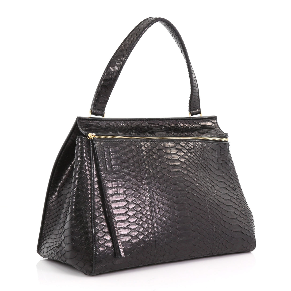 Buy Celine Edge Bag Python Medium Black 3769031
