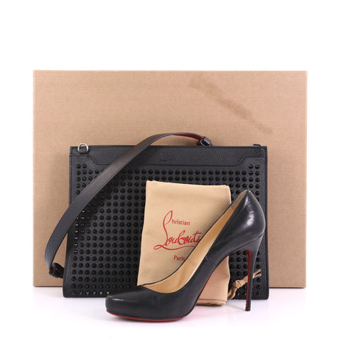 Christian Louboutin Skypouch Shoulder Bag Studded Leather 3951815
