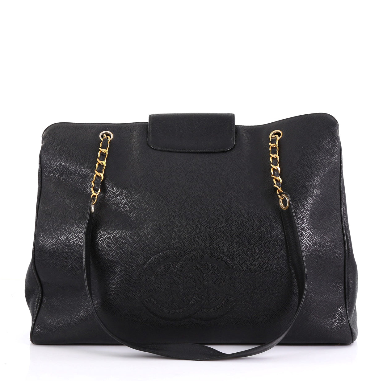 Chanel Vintage Supermodel Weekender Bag Caviar Large Black 4057214