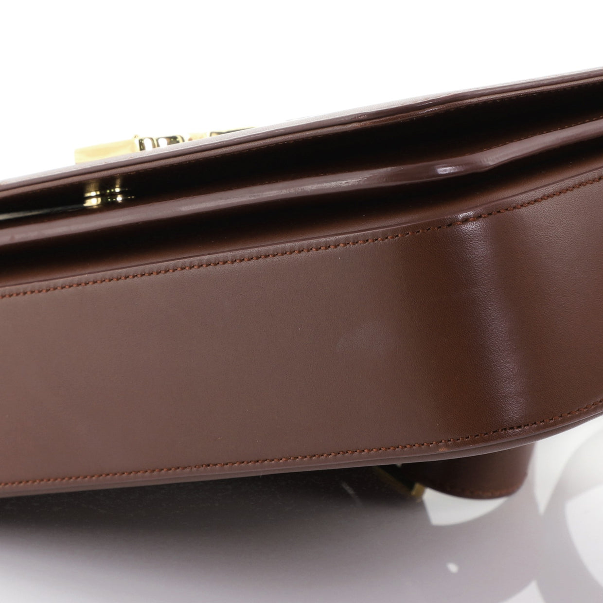 Saint Laurent Classic Monogram Universite Bag Leather Medium Brown 4592223