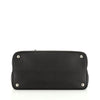 Prada Half Flap Double Turn Lock Satchel Saffiano Leather Large Black ...