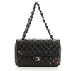Chanel Ladybug Flap Bag Quilted Lambskin Medium Black 51197127