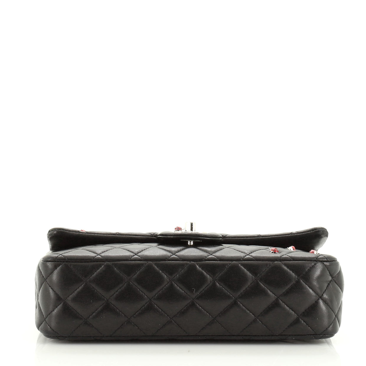 Chanel Ladybug Flap Bag Quilted Lambskin Medium Black 51197127