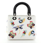 Christian Dior Animals Lady Dior Bag Embroidered Calfskin Medium Print ...
