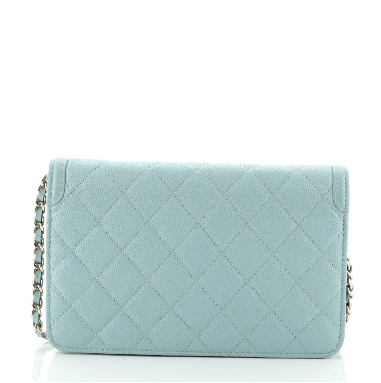 Chanel Filigree Wallet on Chain Quilted Caviar Blue 59393429