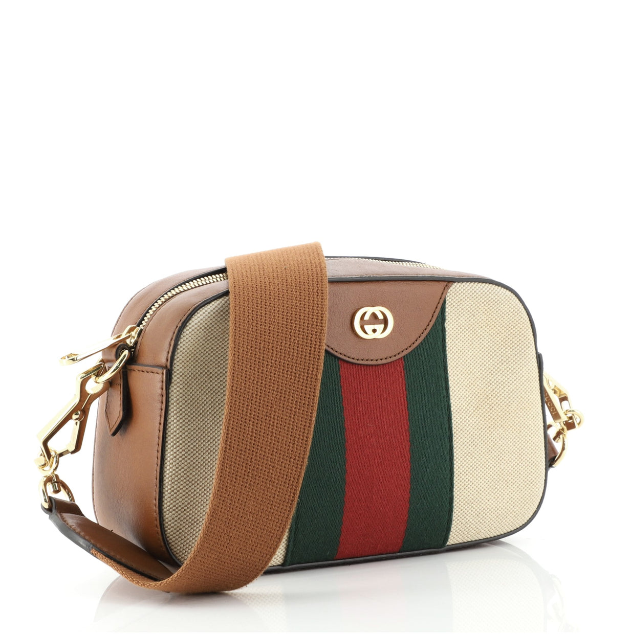 Gucci Camera Bag Vintage Web Canvas Brown 642951