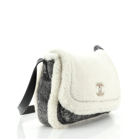 Chanel Paris-Salzburg Austrian Messenger Shearling with Suede Medium ...