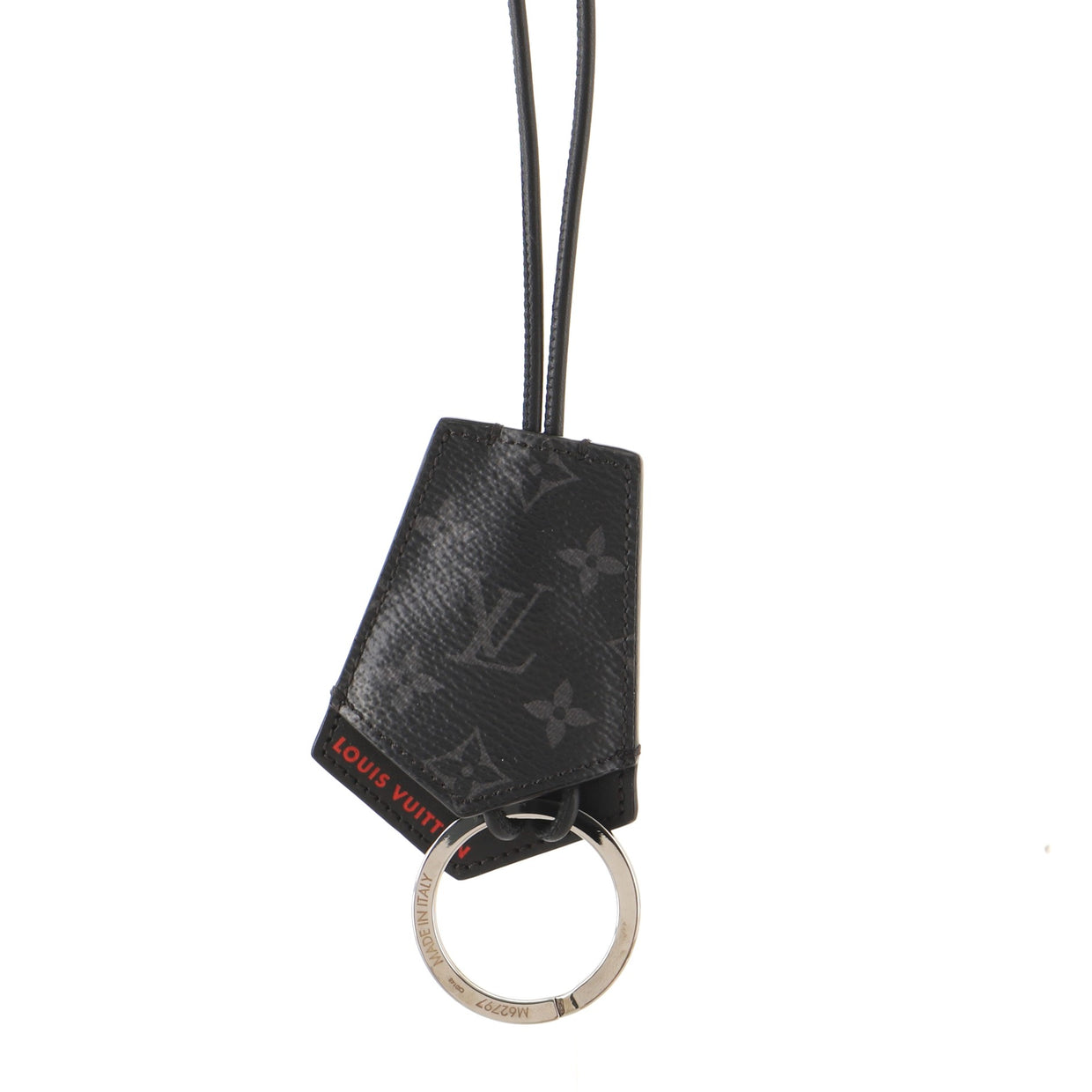 Louis Vuitton Clochette Key Bell Holder Monogram Eclipse Canvas Black ...